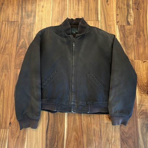 Vintage J Crew Oarsman Bomber Jacket Medium Green Canvas Sherpa Lined ...