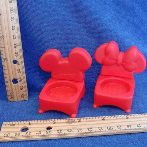 Fisher Price Little People Mickey & Minnie's House Red Chairs GC Ears ...