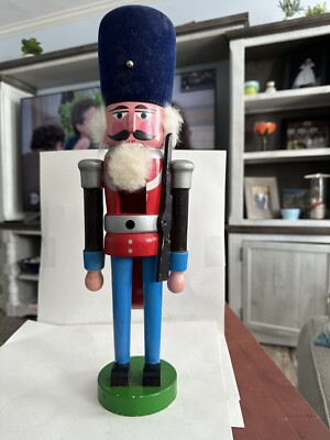 Vintage Handcrafted Wooden Decorative Nutcracker 16" by Oak Brook ...