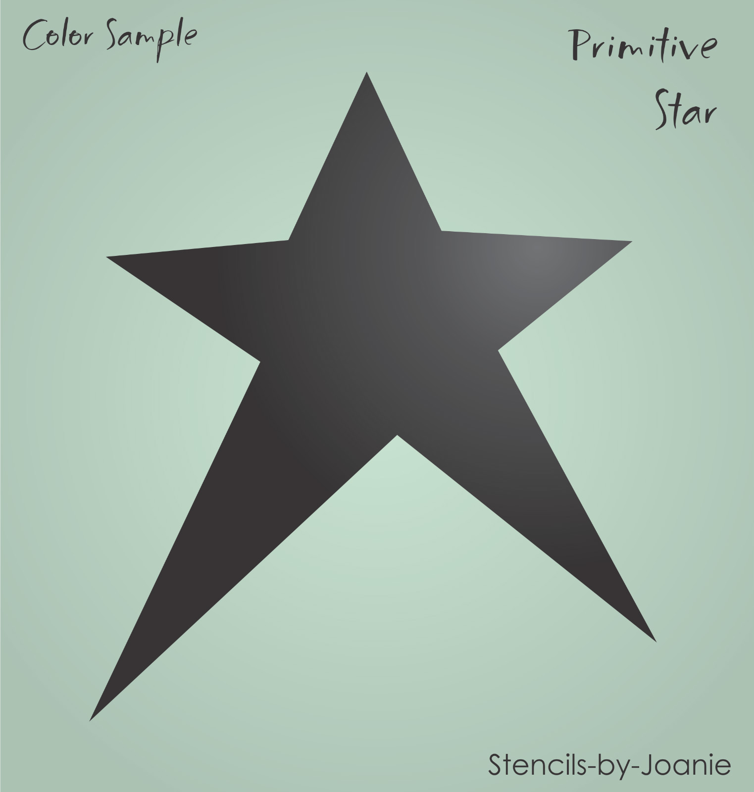 Primitive STENCIL Star Shape Annie Shape Country Folk Art Family DIY ...