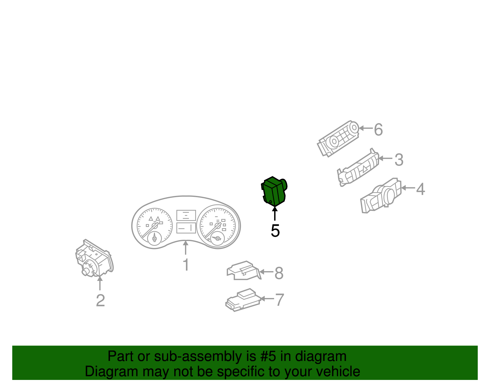 Mercedes-Benz 1649051600 Genuine OEM Factory Original Ignition Switch ...