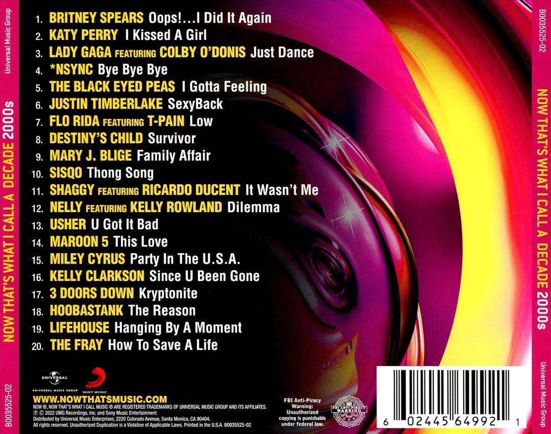 NOW DECADE 2000S-VARIOUS ARTISTS NEW CD 602445649921| eBay