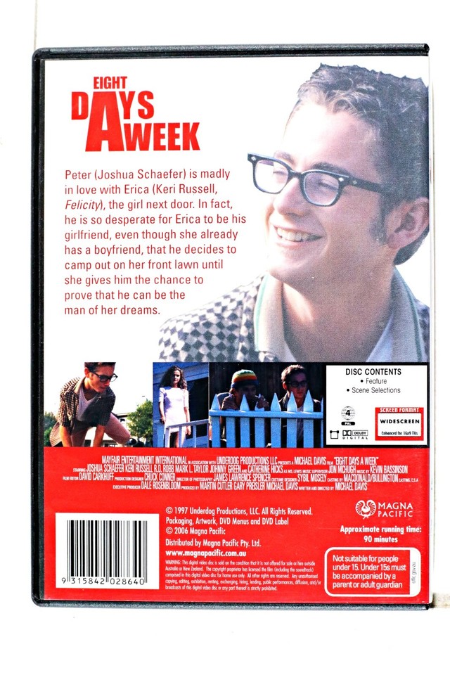 Eight Days A Week (DVD, 1997) - DVD - Region 4 9315842028640 | eBay