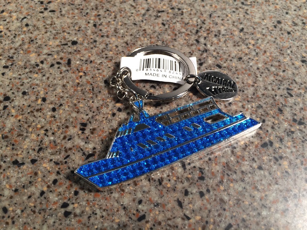 Alcatraz Hybrid Ferry Boat Keychain Blue Sparkly NEW! | eBay