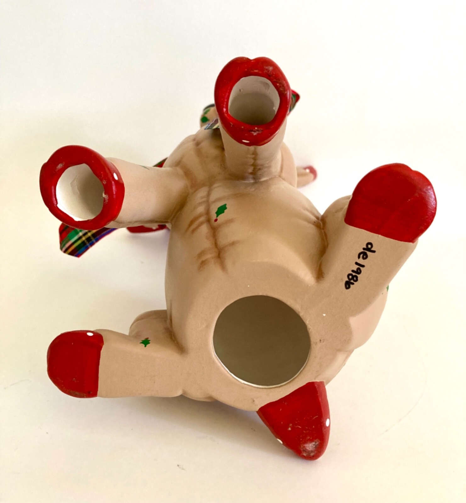 Vintage Kimple Mold Christmas Ceramic Reindeer Figurine Hand Painted 10 ...