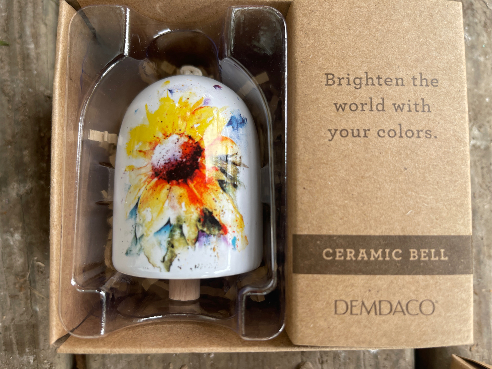 Dean Crouser Ceramic Bell Sunflower Mini Bell Demarco Garden Pretty ...