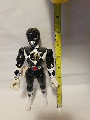 Mighty Morphin Power Rangers Black Ranger 8" Kick Action VINTAGE 1994 ...