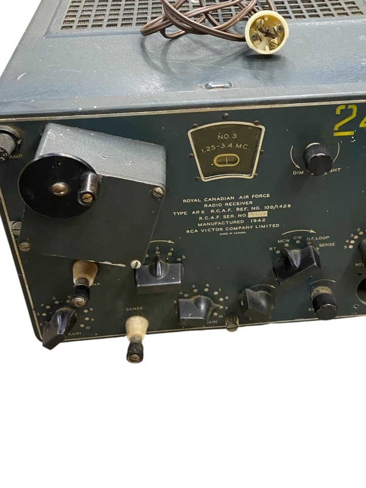 WW2 Canadian R.C.A.F. RCA AR-6 Radio Receiver - Dated 1942 | eBay