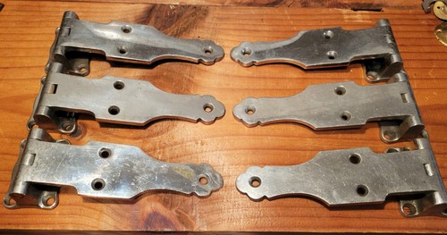7 Large Ice Box Hinges Chrome Off Set Hinge | eBay
