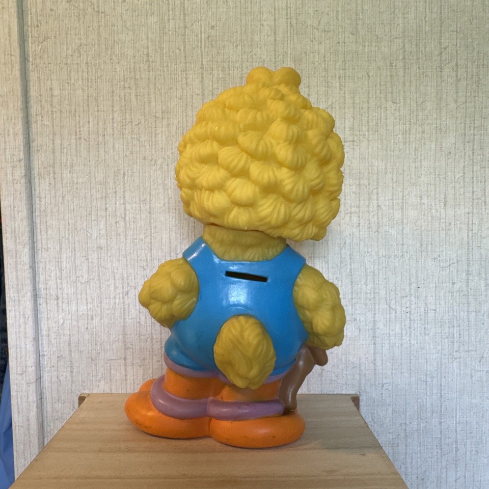 9" VINTAGE SESAME STREET JIM HENSON BABY BIG BIRD COIN MONEY PLASTIC ...