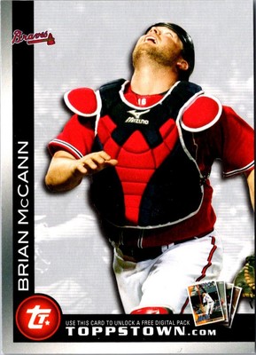 2010 Topps Ticket to Town Brian McCann #TTT11 Atlanta Braves Baseball ...