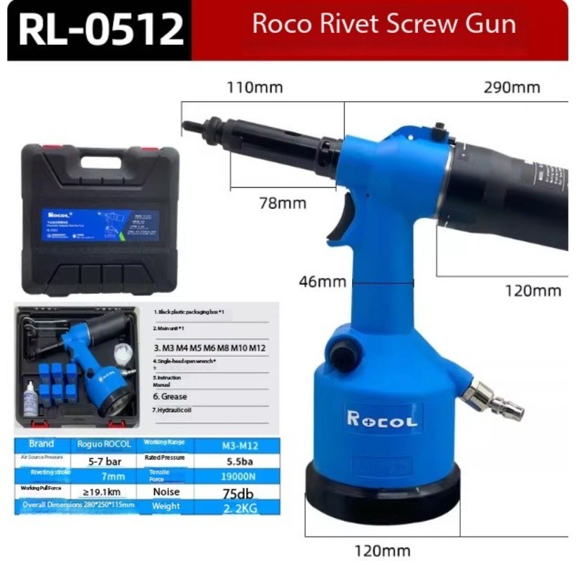 Fully Automatic Cap Riveting Gun Pneumatic Rivet Nut Gun Cap Riveting ...
