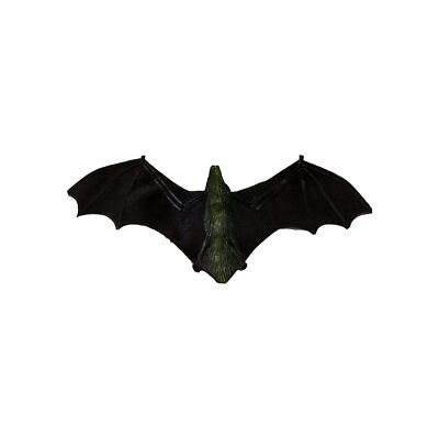 Vintage Rubber Black Vampire Bat Toy 13 Inch Red Eyes Creepy Halloween ...