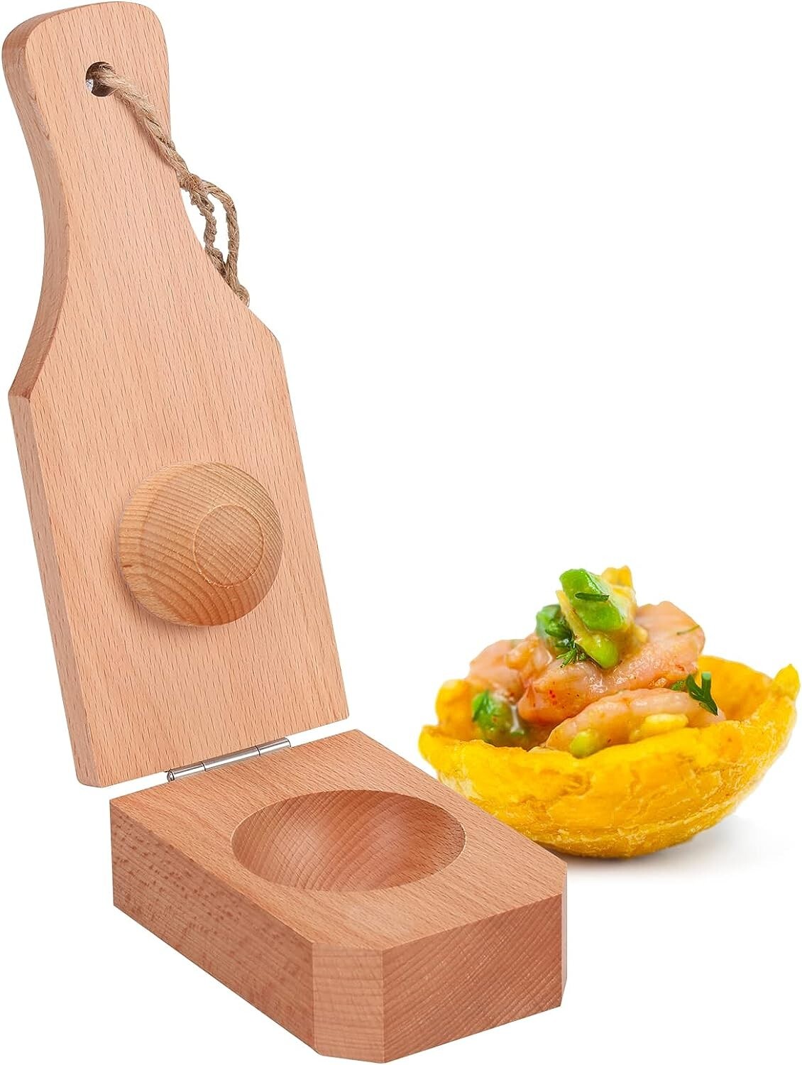 Plantain Masher | Wooden Toston Maker for Stuffing Tostones for ...