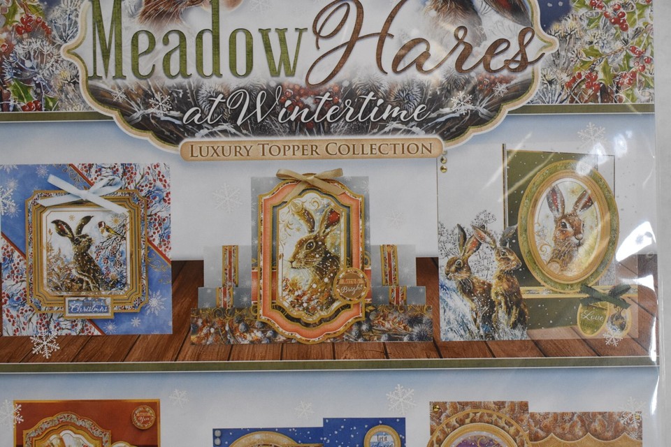 Hunkydory Crafts Meadow Hares At Wintertime Luxury Topper Set 24 Pieces ...