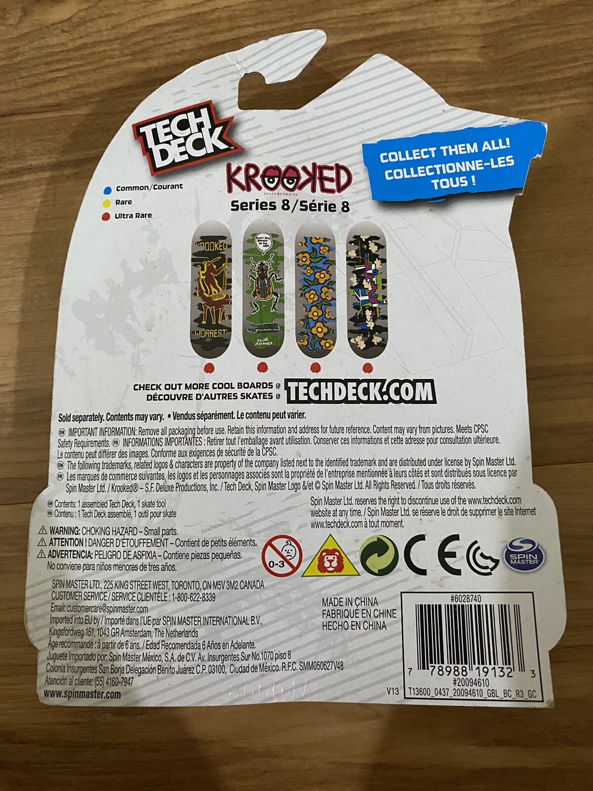 Tech Deck Krooked Series 8 Fingerboard Scratch & Reveal New