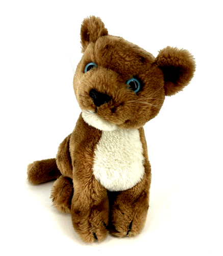 VTG Dakin Plush Mountain Lion Cougar Leopard Cub 1978 Rare Stuffed ...