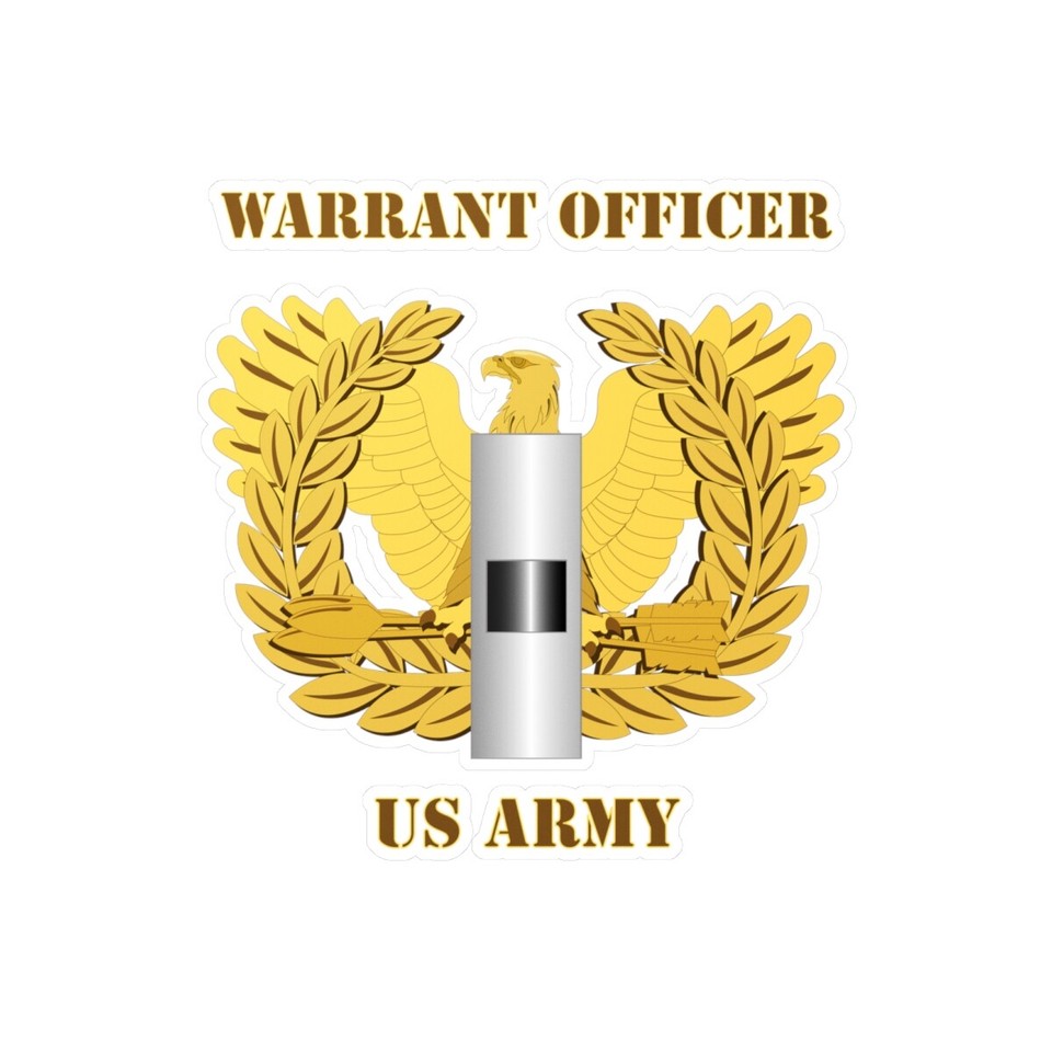 Kiss-Cut Vinyl Decals - Army - Emblem - Warrant Officer - CW01 | eBay