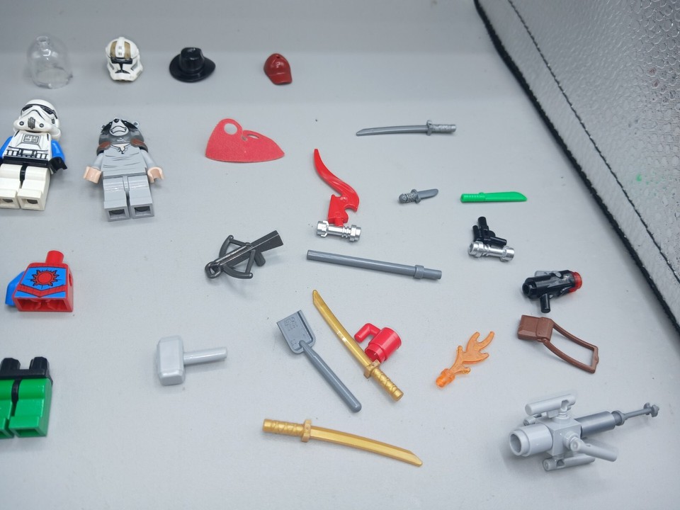 Lego Star Wars & Other Minifigure Parts Lot Accessories Helmet Head ...