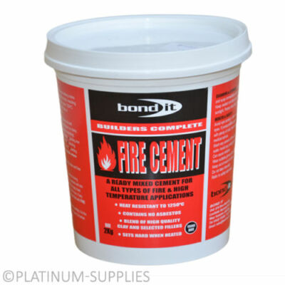 HEAT RESISTANT FIRE CEMENT READY MIXED 2kg READY-TO-USE HIGH ...