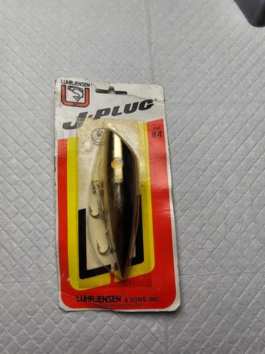 Vintage Luhr-Jensen J-Plug #4 Silver Plate Black Top 5003-004-940 | eBay