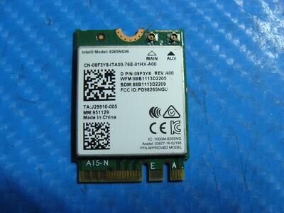 Dell XPS 13 9360 13.3" Wireless WiFi Card 8265NGW 8F3Y8 | eBay