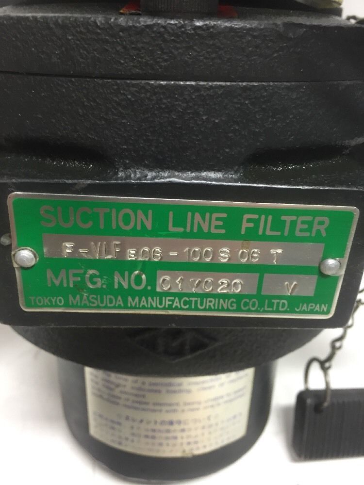 Masuda Suction Line Filter F-VLF E-06-100S 06 T Mfg No 01Y020 V ...
