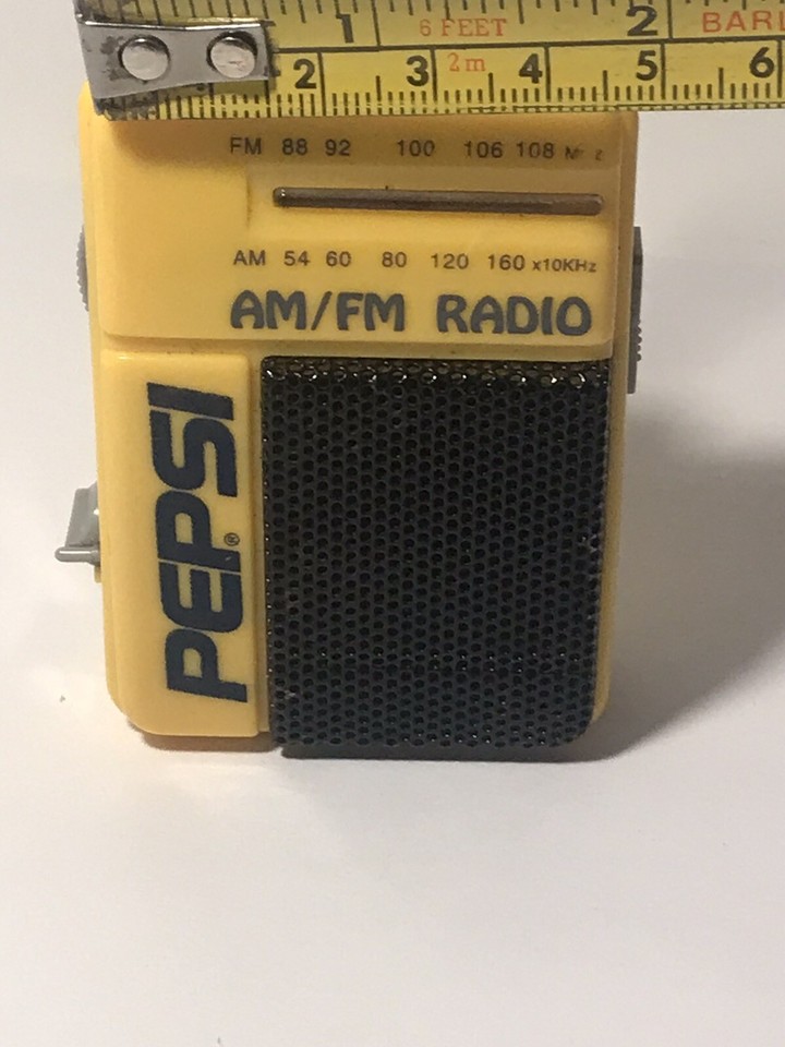 Pepsi Branded Mini Am/Fm Radio with Speaker and Headphone Jack Tested ...