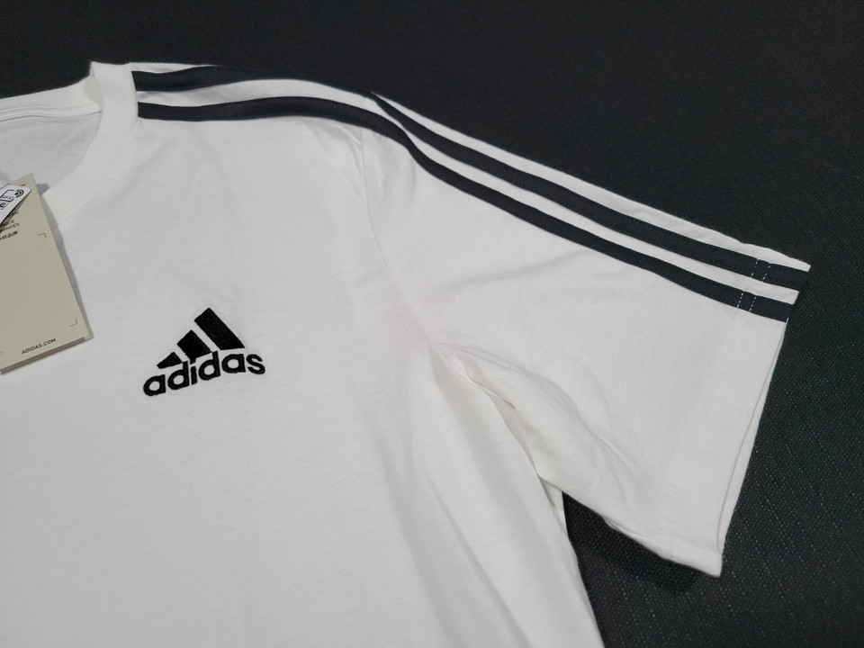 Adidas Men 3-Stripe SJ Shirts Running Training Tee Casual GYM Jersey ...