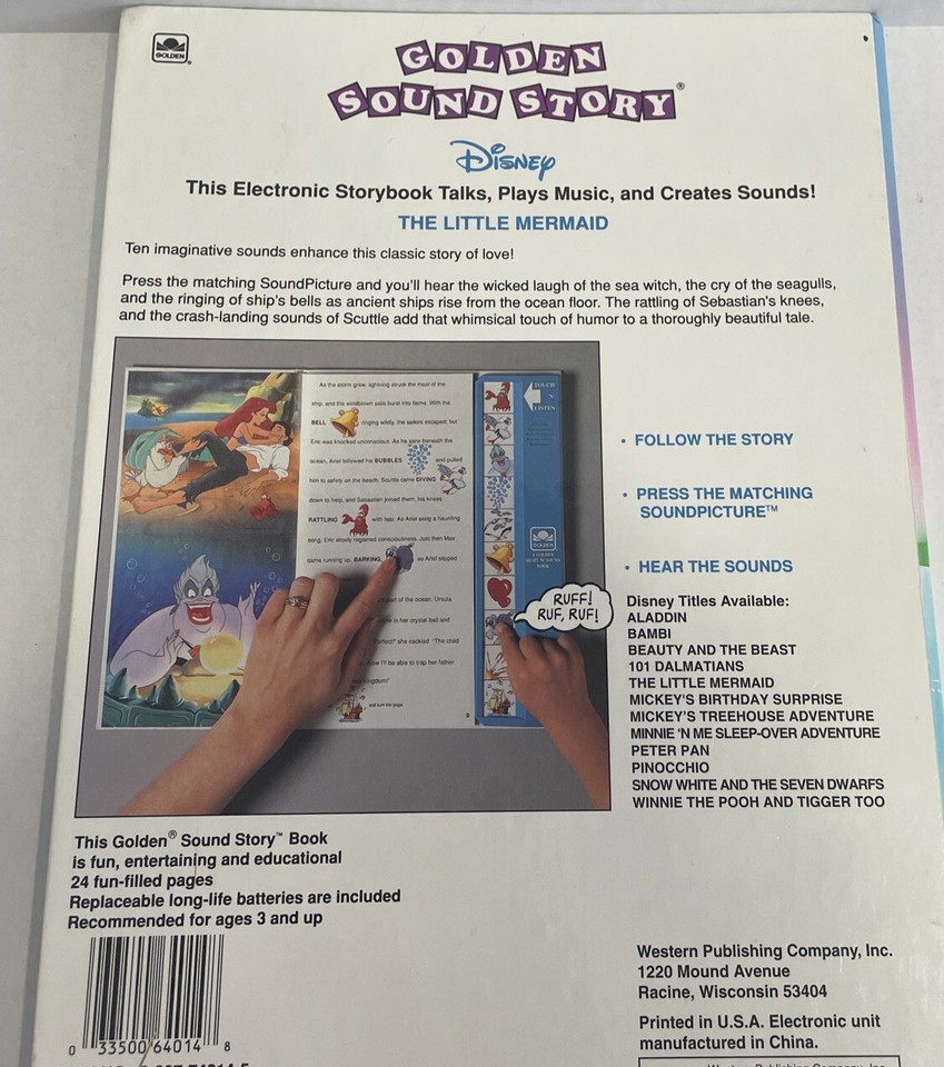 Disney Golden Story The Little Mermaid Sight N' Sound Electronic ...