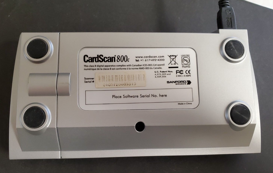 CARDSCAN 800c Business Card Portable Scanner / mini-USB CABLE | eBay