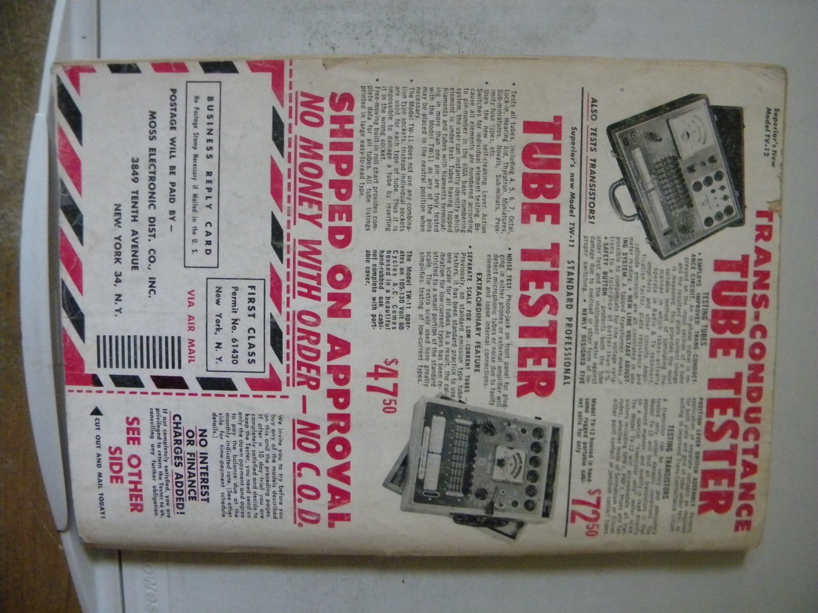 Vintage Popular Electronics Magazine February 1957 Radio TV Advertising ...