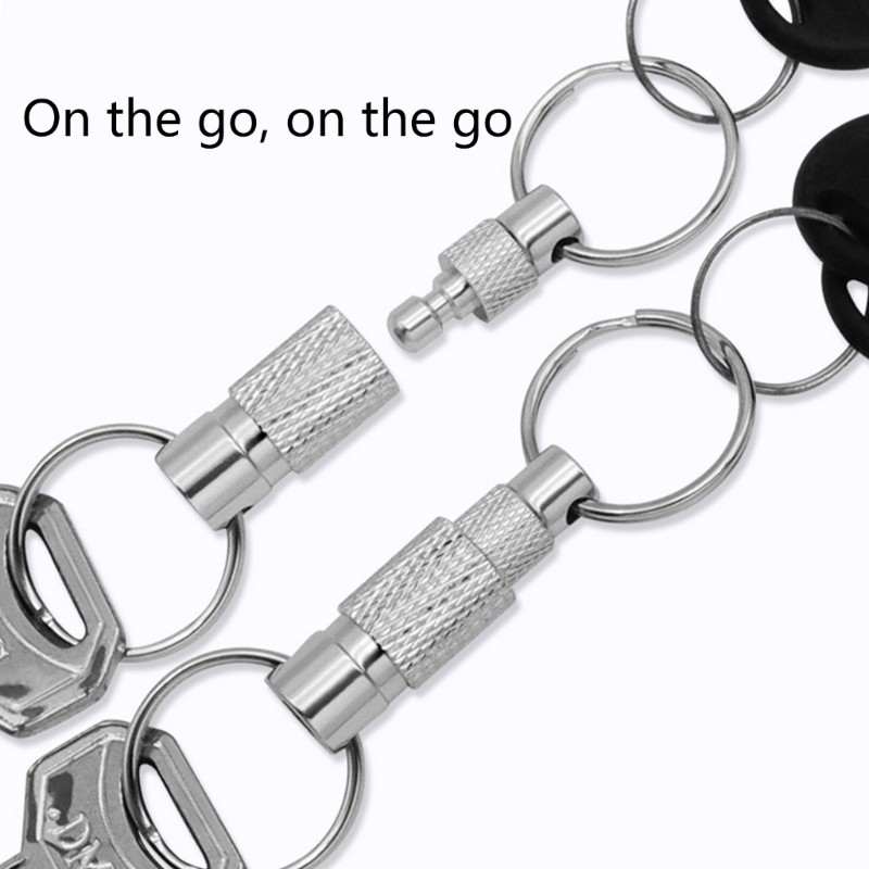 Detachable Pull Apart Metal Keychains for Women Man Double End Key ...