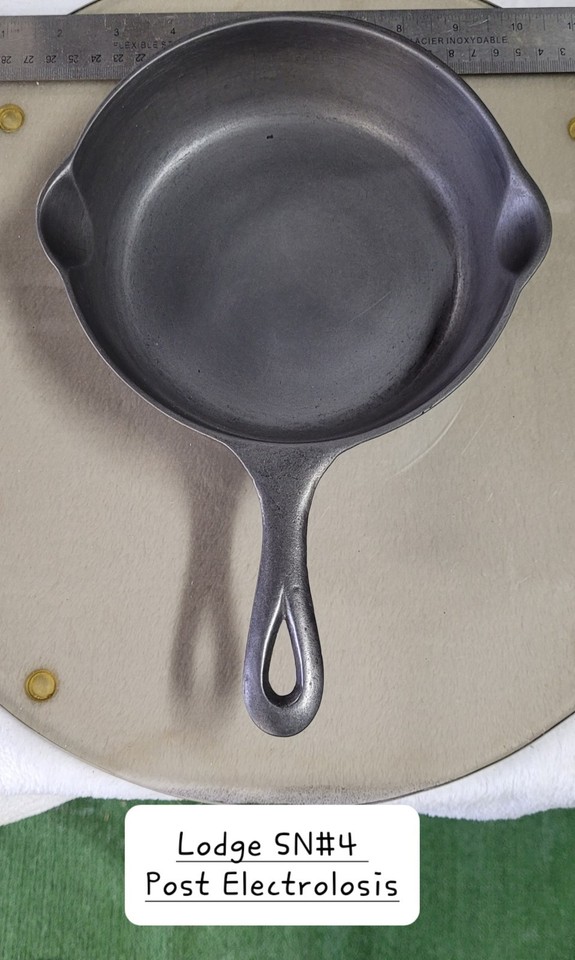 Cast Iron Almost Antique 1930s Lodge Single Notch No.4 Skillet | eBay
