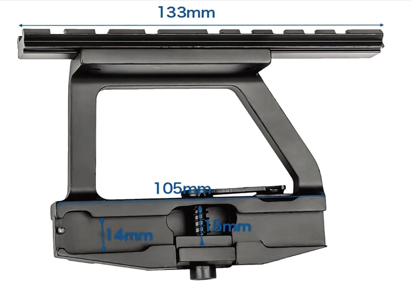 Outdoor Hunting Targets Accessories Tactical Side Rail Lock Mount AK ...