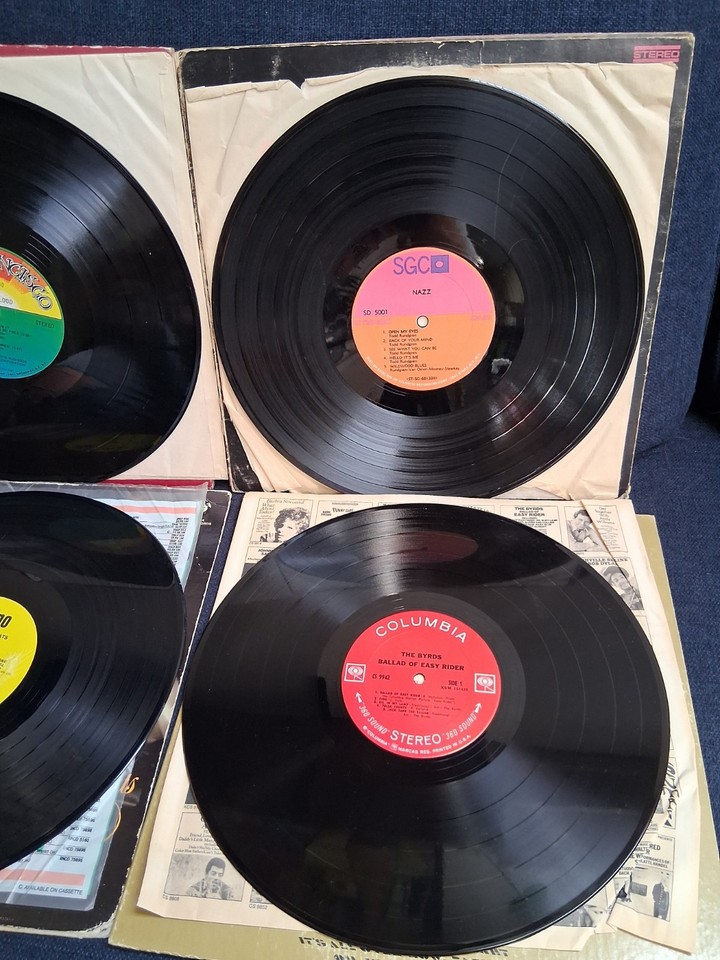 Lot Of 4 1960s LP's Groovy Rock Psychrock Nazz Byrds Cold Blood Easy ...