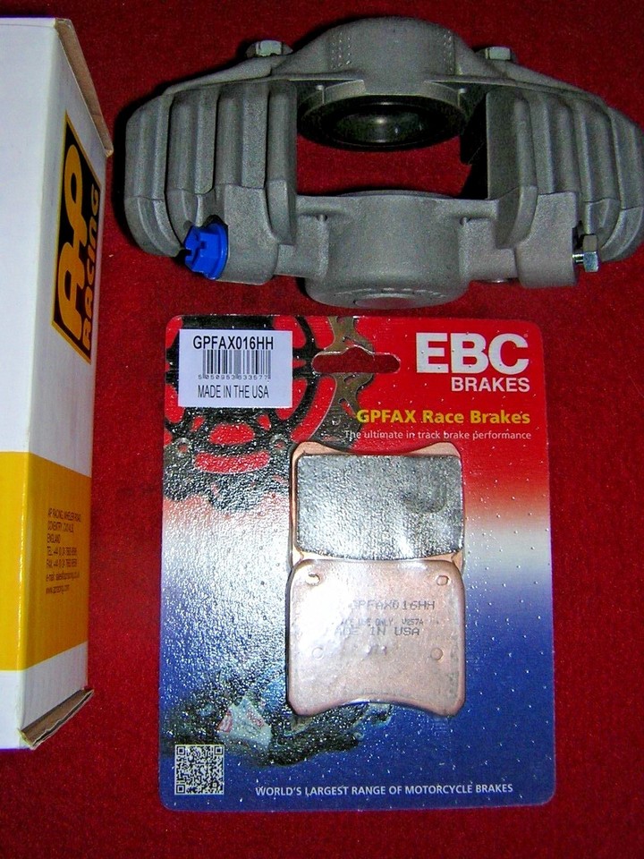 AP Lockheed Twin Pot Caliper CP2696-38E0 & EBC RACE GPFAX016HH Brake ...