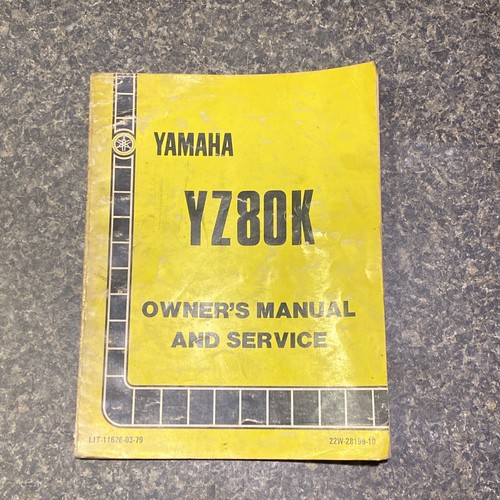 Yamaha YZ80K Owners Manual And Service LIT-11626-03-79 22W-28199-10 | eBay