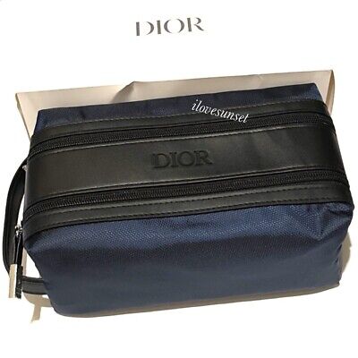 New {DIOR} Navy & Black Men's Generic Bag Toiletry Pouch New {DIOR} Navy & Black Men's Generic Bag Toiletry Pouch