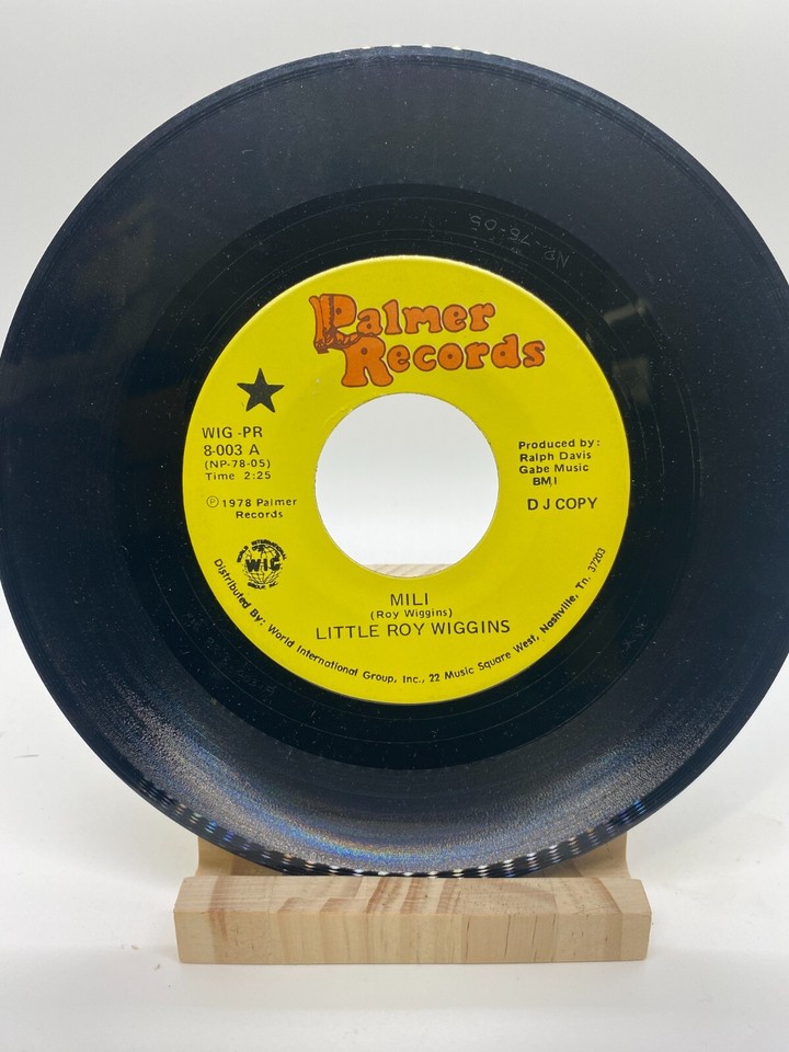 LITTLE ROY WIGGINS Mili / The Steel Guitar Rag PALMER 003 PROMO 45 7 ...