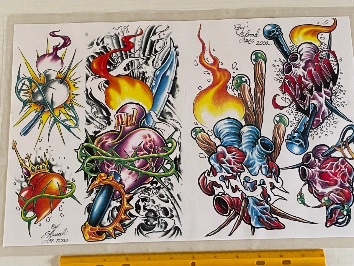 New School Tattoo Flash Art