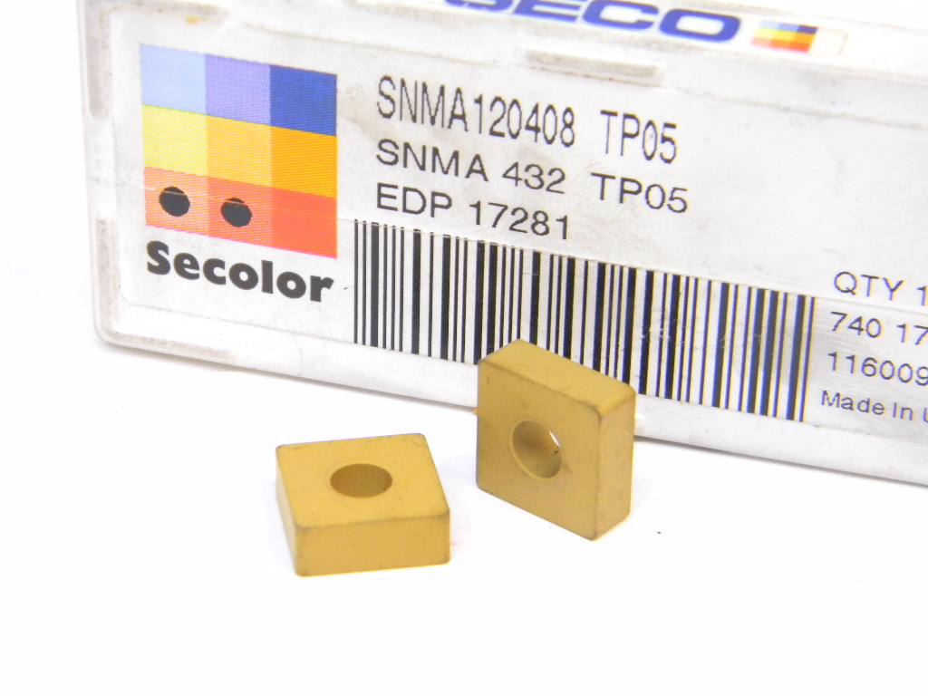 NEW SURPLUS 10PCS. SECO SNMA 432 GRADE: TP05 CARBIDE INSERTS | eBay