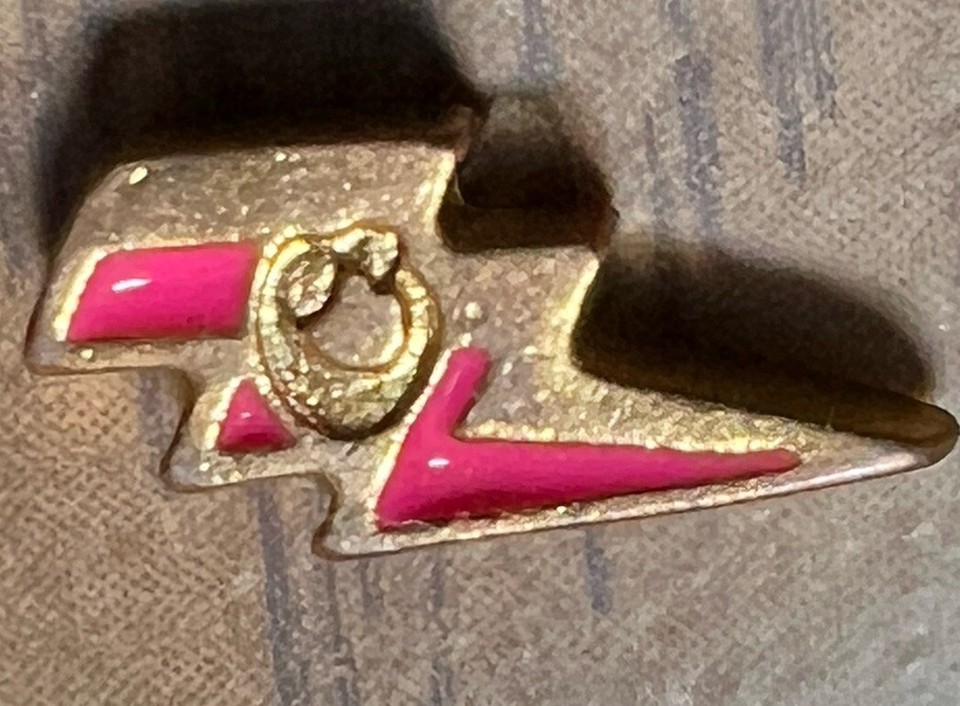 Authentic Origami Owl Floating Charm Gold and Pink Lightning Bolt | eBay