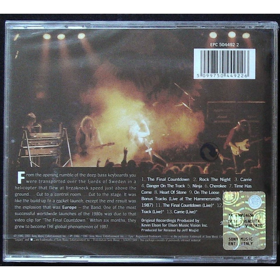 Europe CD The Final Countdown/Portrait‎ Epic Epc 504492 2 Sealed | eBay