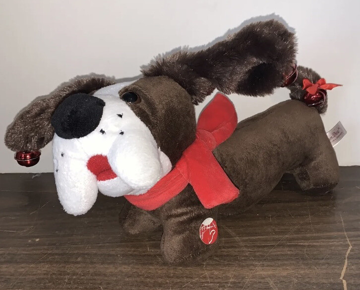 Dan Dee Dancing Wiener Dog Red Christmas Bells Lights Up Singing Hound ...