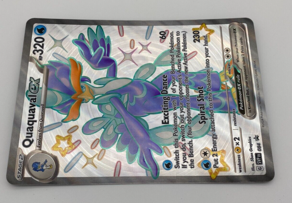Pokémon Trading Card Game TCG Promo Jumbo Oversized Quaquaval EX SVP ...