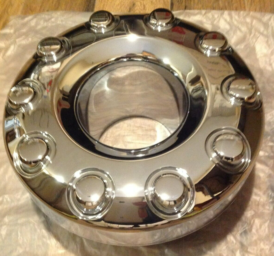 2005-2016 Ford F450 F550 Front Chrome Dually Center Cap Hub Cap 10 Lug ...
