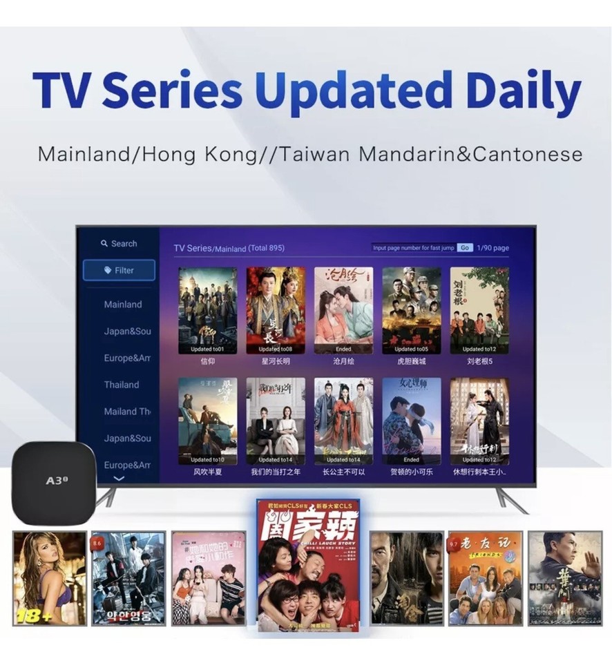 Chinese TV BOX Android HTV 8K 2024 Newest version Express delivery ...