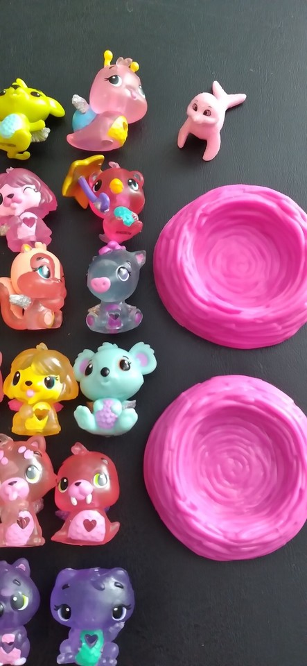 Hatchimals Colleggtables 50 piece Fun Lot Washed Rare Mix Various Fuzzy ...