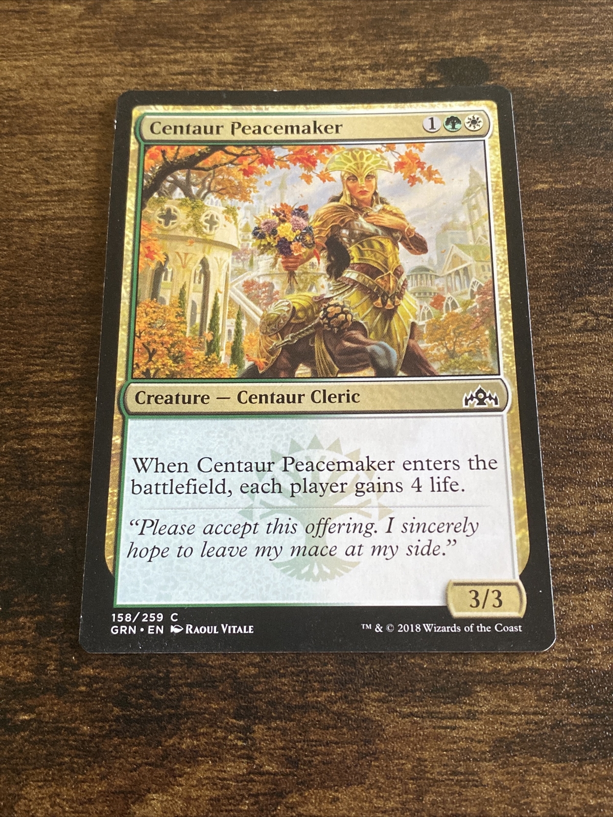 Centaur Peacemaker 158/259 Guilds of Ravnica Magic The Gathering MTG ...